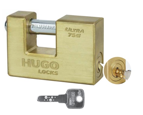 HUGO Ultra G Λουκέτο τάκου ορειχάλκινο, με κλειδί ασφαλείας