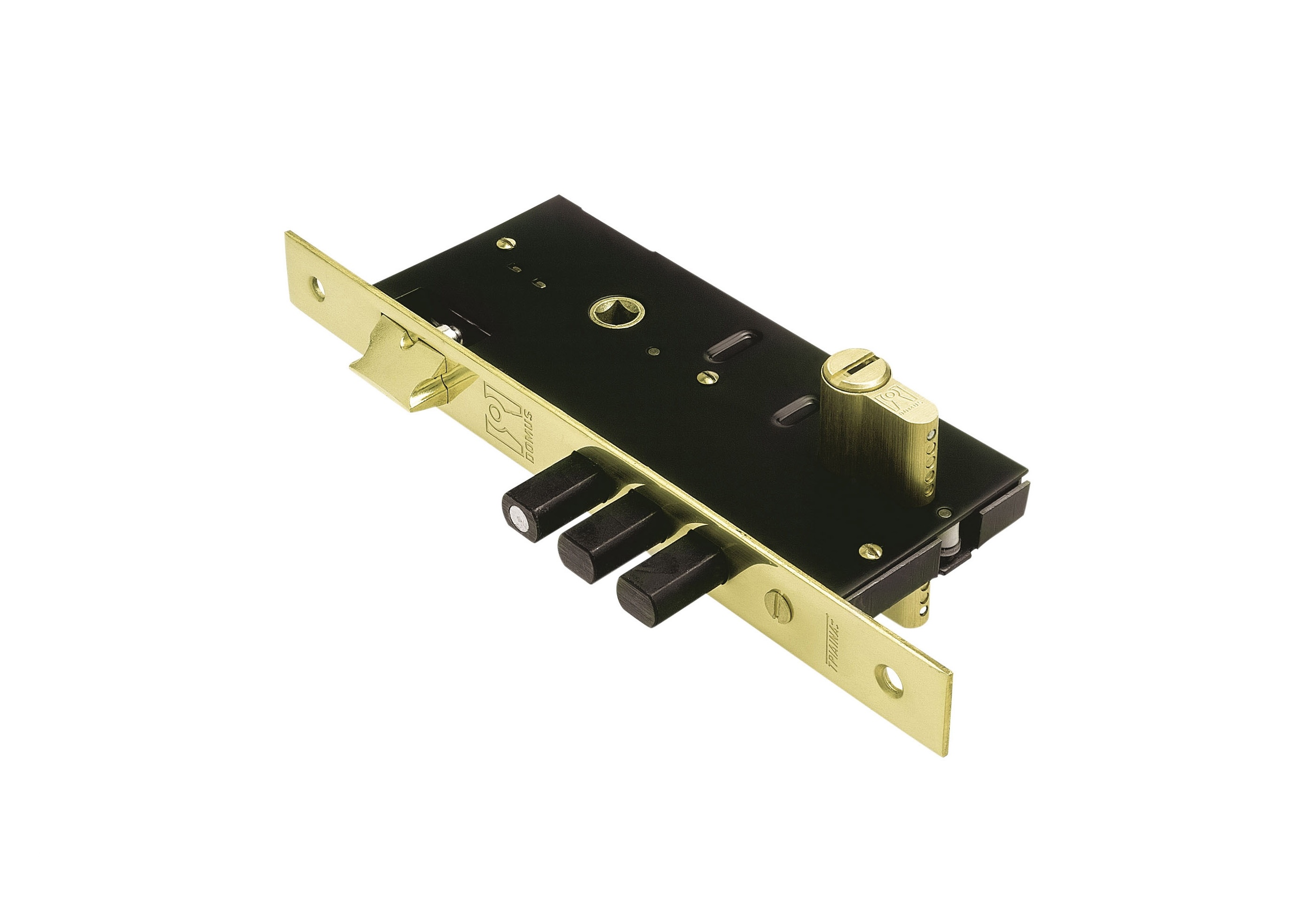 Domus 90545 Κλειδαριά ασφαλείας χωνευτή (τρίαινα), για ξύλινες πόρτες