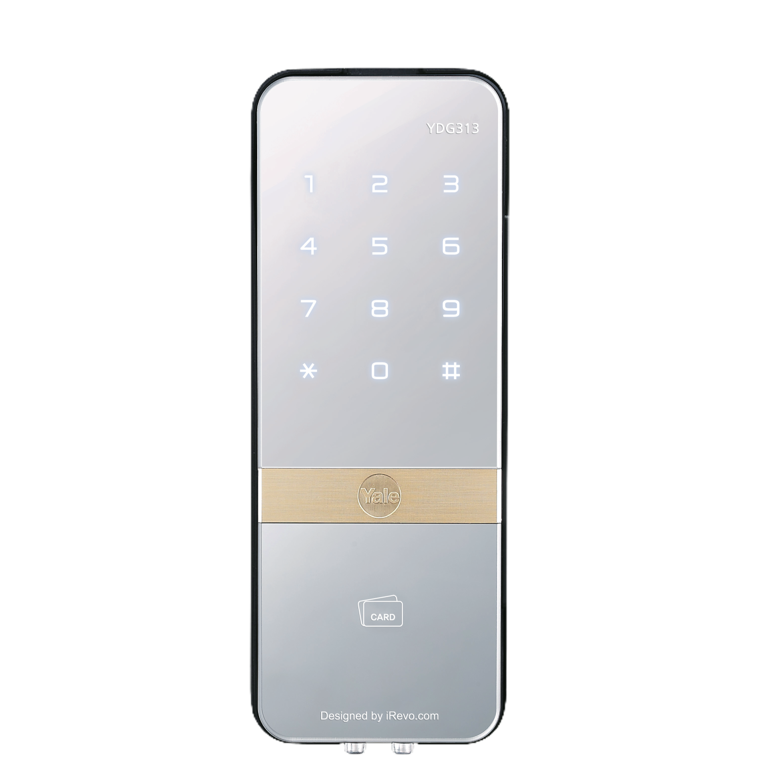 YALE YDG313 Ηλεκτρονική κλειδαριά, για γυάλινη πόρτα