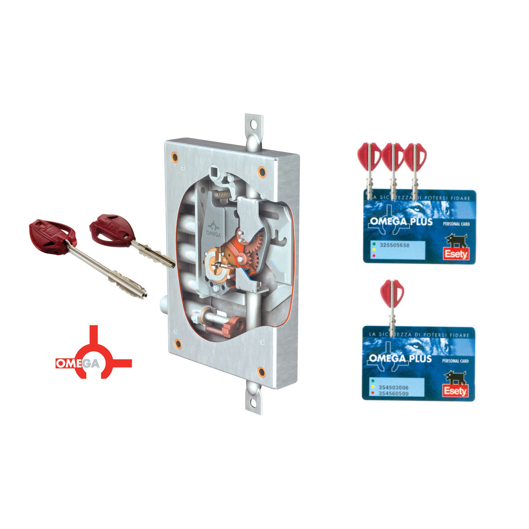 Multlock OM1S27S OMEGA PLUS Κλειδαριά θωρακισμένης, χωρίς γλώσσα, για ...